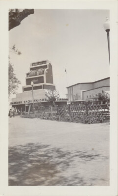 1939 NATIONAL CASH REGISTER BUILDING W/ MASSIVE MODEL ON TOP - GOLDEN ...
