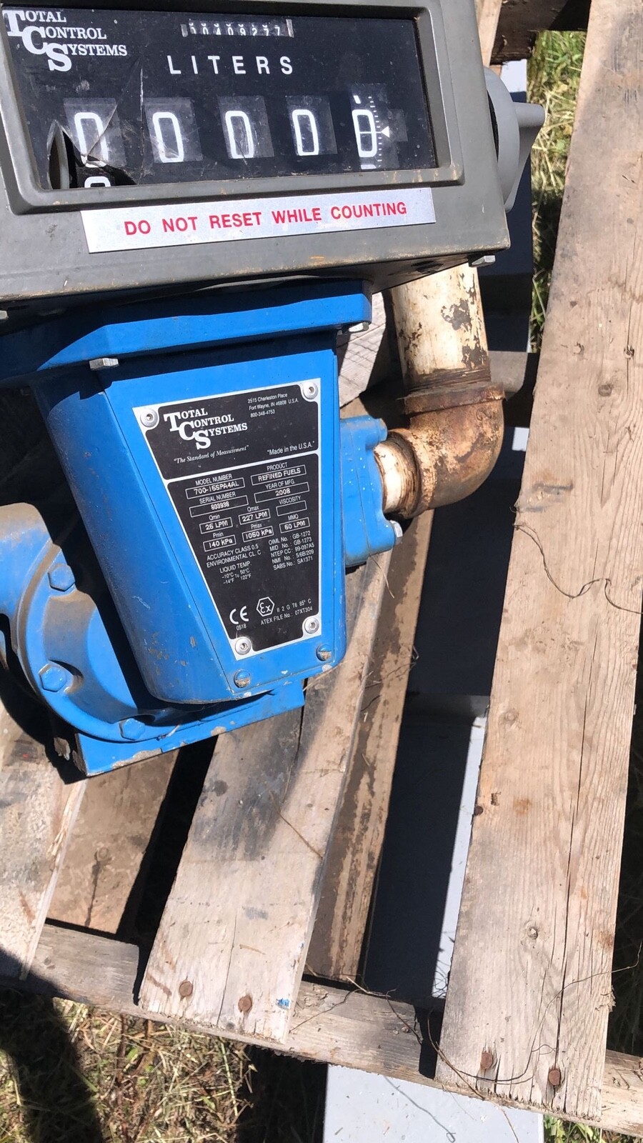 TOTAL CONTROL SYSTEMS 700-15SPA4AL ROTARY FLOW METER | eBay