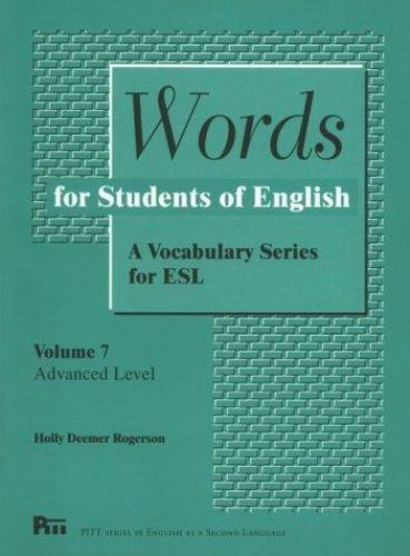 Pitt Series in English As a Second Language Ser.: Words for Students of ...