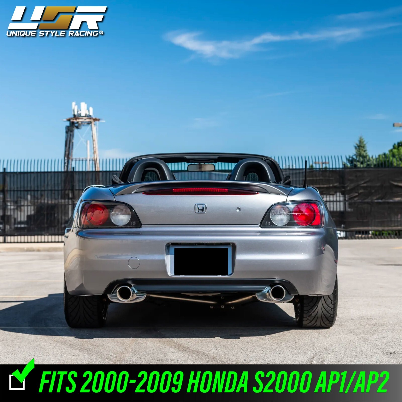 Smoke Rear LED 3rd Third Brake Stop Light Tail JDM For 00-09 Honda ...