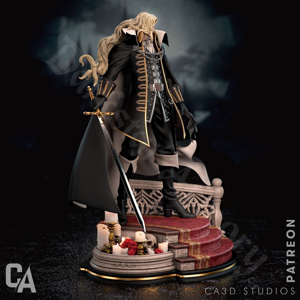 Alucard Castlevania Resin Figure Kit 1/6 1/9 1/12 1/18 1/24 CA 3D ...