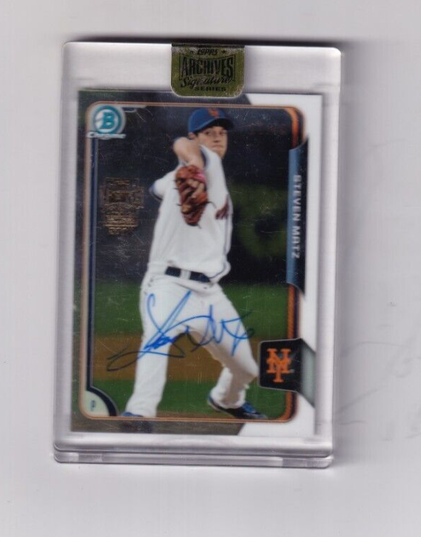 2017 STEVEN MATZ TOPPS ARCHIVES SIGNATURE AUTO /AUTOGRAPH 22/99 NEW ...