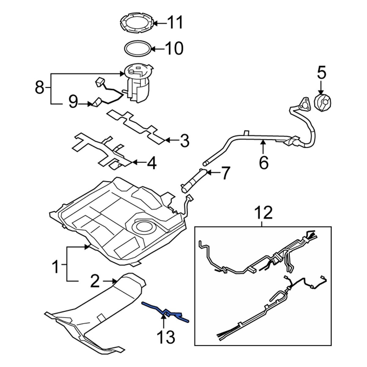 New Genuine Ford Edge Fuel System Pipe OE 7T4Z9J280A | eBay