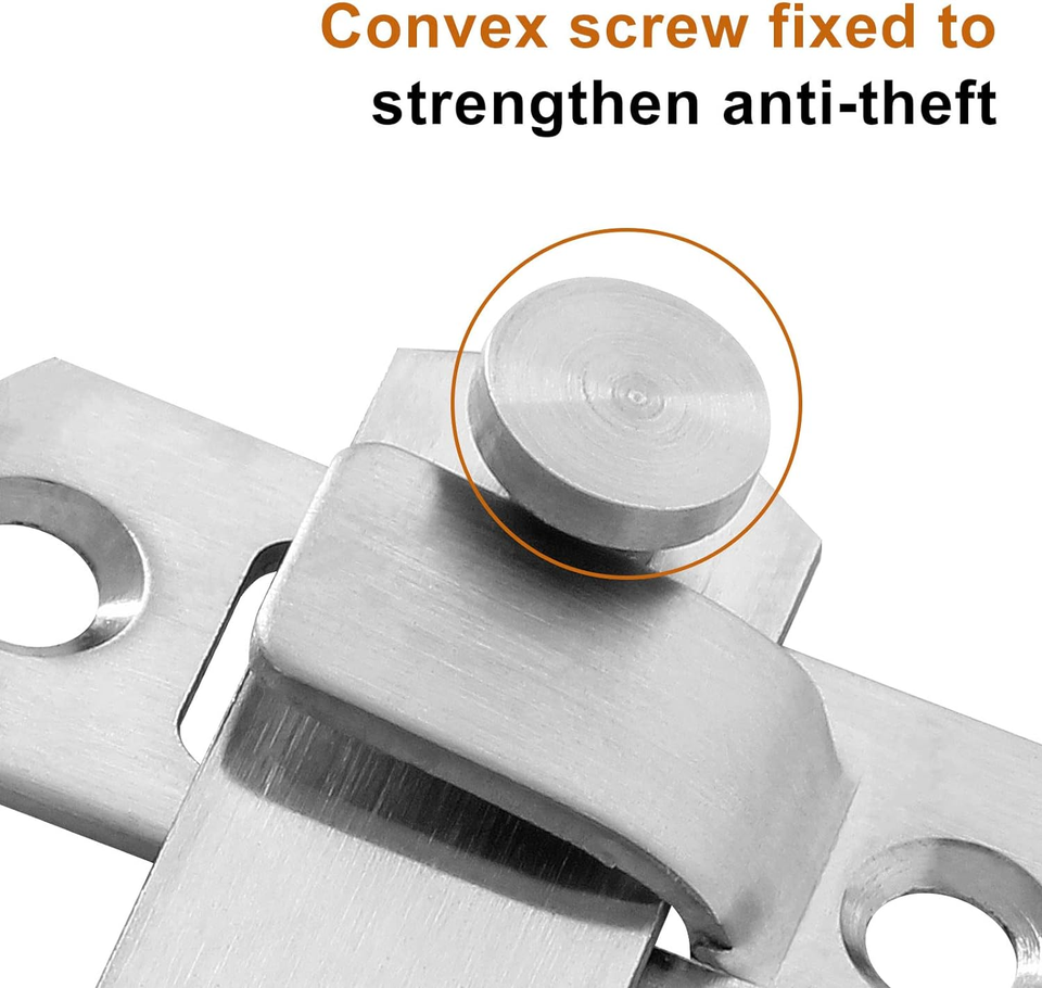 2 Packs Stainless Steel Flip Latch Lock, 2” X 2.5” Flip Door Latch ...