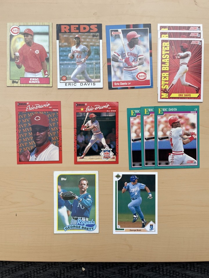 MLB Baseball Card All Star Lot: Total of 57 Cards , Brett, Clark, Boggs ...