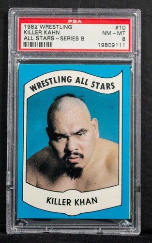 1982 Wrestling All-Stars Series B Killer Khan #10 PSA 8 ONLY 1 GRADED ...