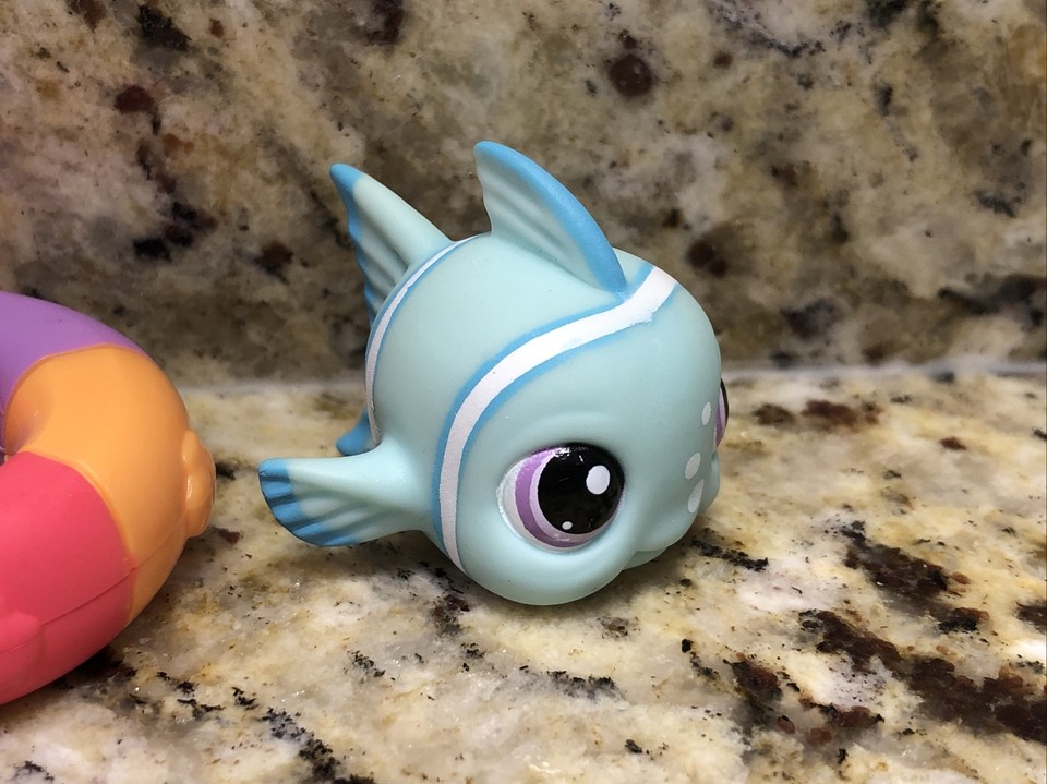 Littlest Pet Shop LPS #1314 Seahorse & #1315 Fish With Ring Preowned | eBay