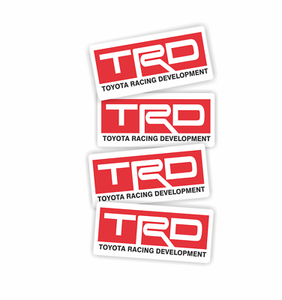 Toyota Racing Development TRD Stickers | 4 pack | Size 1" x 2" | eBay