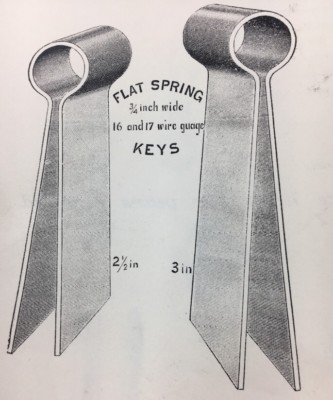 3/4” X 3 Wide Flat Spring Cotter Pins Inch Long Railroad Antique 3/4 3 ...