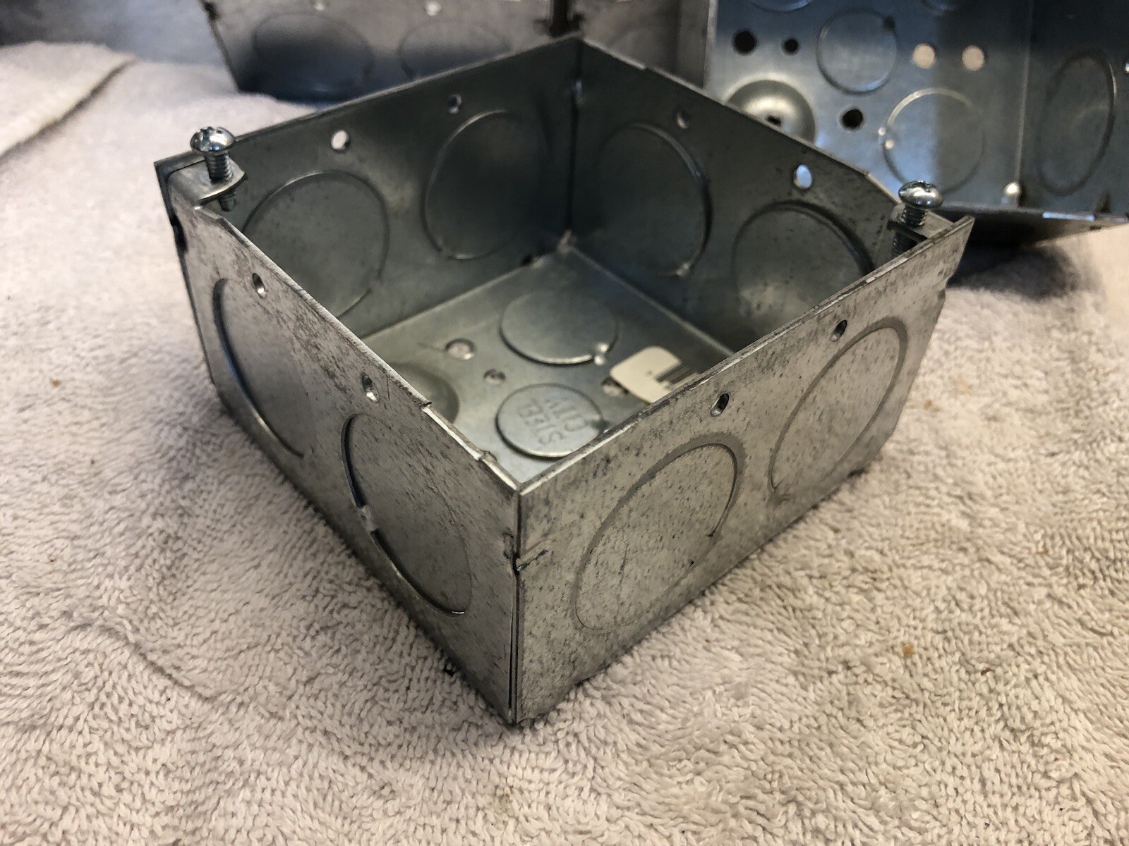 Lot of 4 Steel City Square Box Steel 4-In 521711 (3749) | eBay