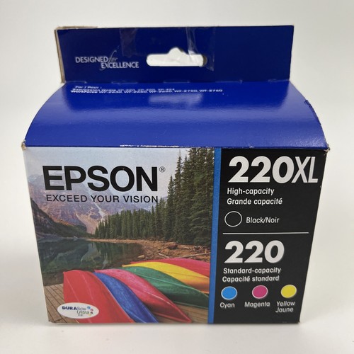 Epson T220XL-BCS 220XL and 220 Cartridge Ink - Black and Cyan/Magenta ...