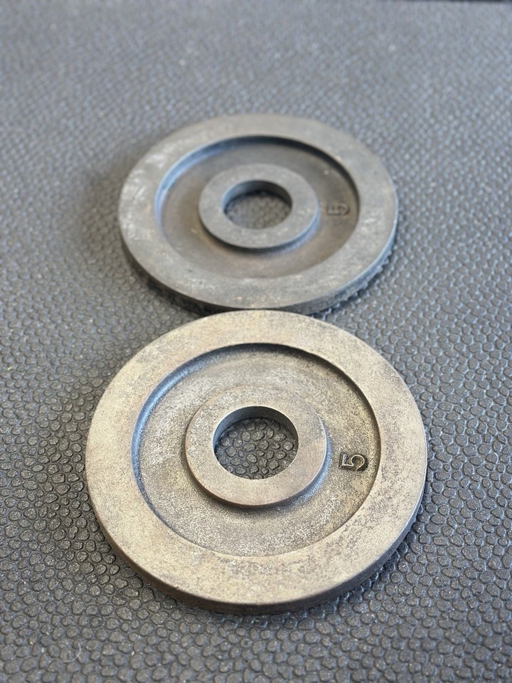 York Milled 5lb Olympic Weights Vintage | eBay
