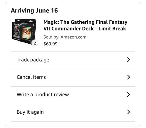 Magic: The Gathering Final Fantasy Commander Deck Limit Break Preorder ...