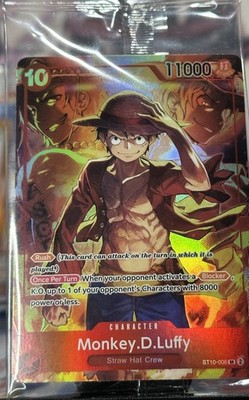 One Piece TCG Monkey.D.Luffy ST10-006 Promo Treasure Booster Sealed | eBay