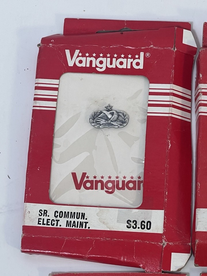 Vanguard US Military Pin Lot NOS 7 pins in Box | eBay