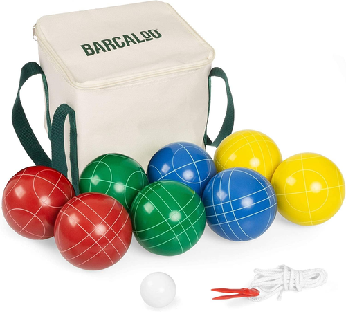 Bocce Ball Set with 8 Premium Resin Balls, Pallino, Carry Bag ...