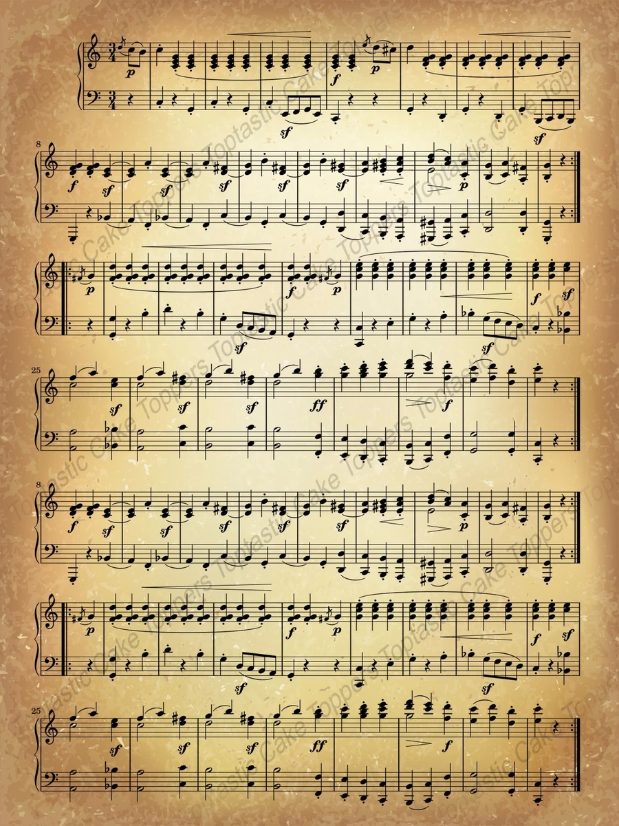 Cover Old Music Notes Background