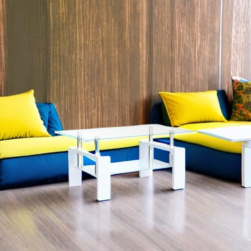 Living Room Rectangle Coffee Table, Tea Table Suitable for Waiting Room ...