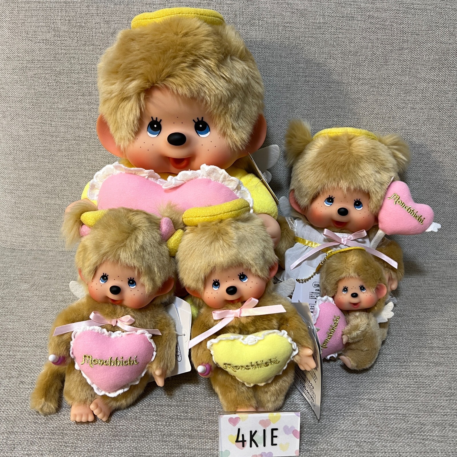 Monchhichi Love Happy Angel Gift 50th anniversary Blue Eye Girl S size ...
