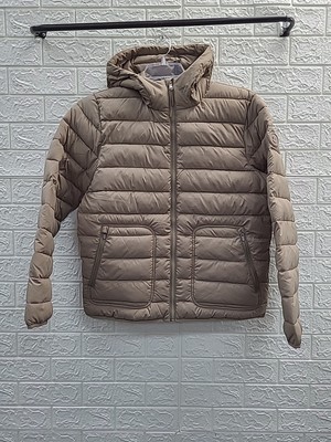 New Gilly Hicks Long Sleeve Full Zip Lightweight Puffer Jacket Khaki ...