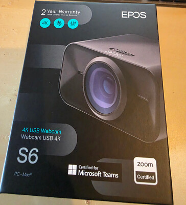 EPOS (Sennheiser) S6 Webcam 4k Gaming or Streaming Camera | eBay UK