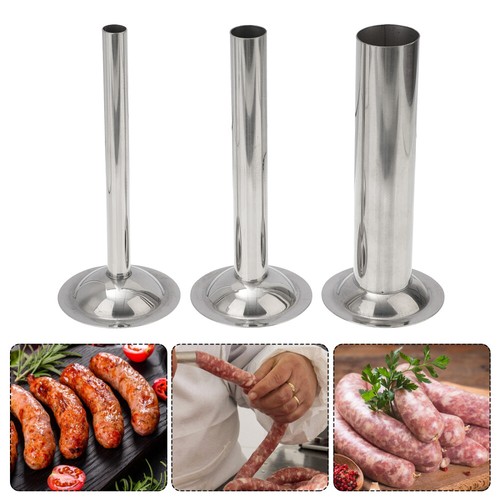 3 Pcs Sausage Stuffing Tubes Stuffer Funnel Parts Vertical | eBay