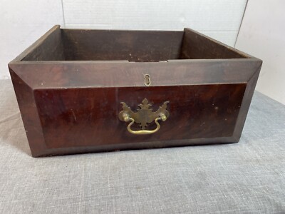 wooden vintage large mahogony drawer loose 18x16.5x8 8 lbs primitive ...