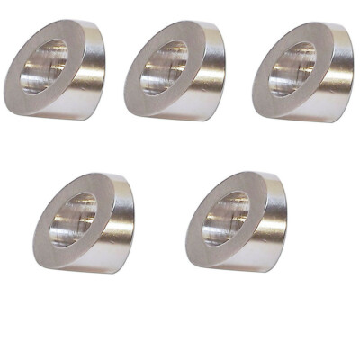 5 PC Stainless Steel 1/4" Marine Cable Rail Beveled Angle Washer Stair ...