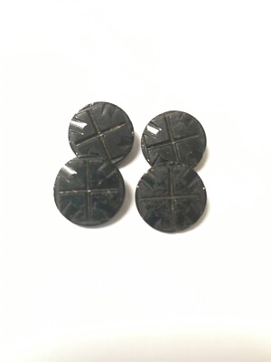 Buttons - Glass Mourning Buttons