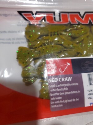 YUM Ned Craw - Amber Green Flake | eBay