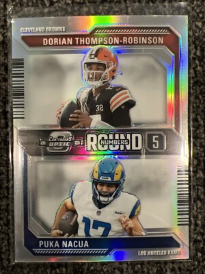 2023 Contenders Optic Puka Nacua Dorian Thompson-Robinson Round Numbers ...
