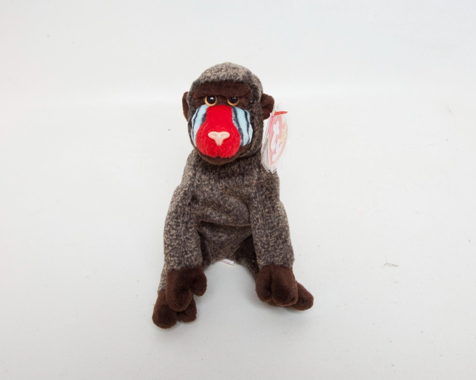 Vintage Ty Beanie Babies CHEEKS The Baboon - 1999 Retired - New With ...