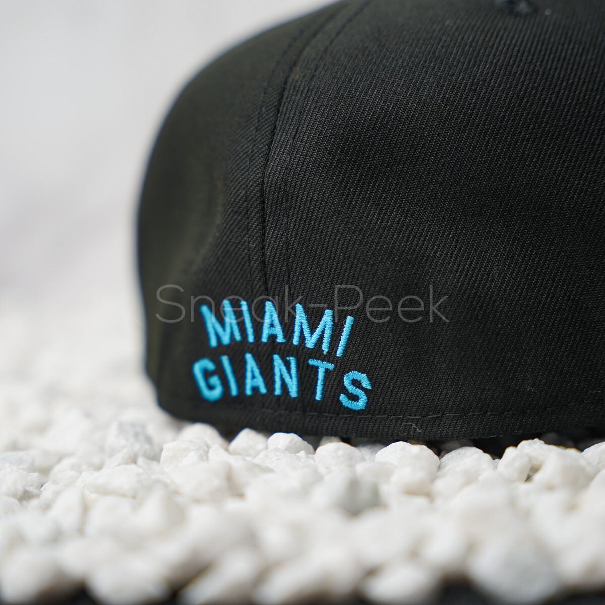 New Era Miami Giants Size 8 Hat NLB Baseball Sports Fitted Cap Black ...