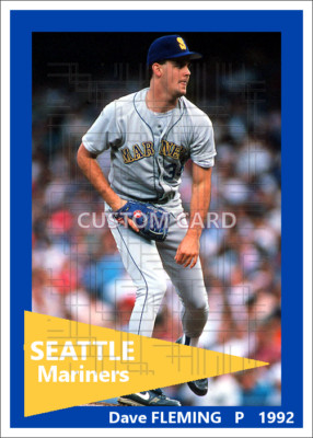 Dave Fleming - 1992 Seattle Mariners - 2.5 x 3.5 custom card (blank back) | eBay