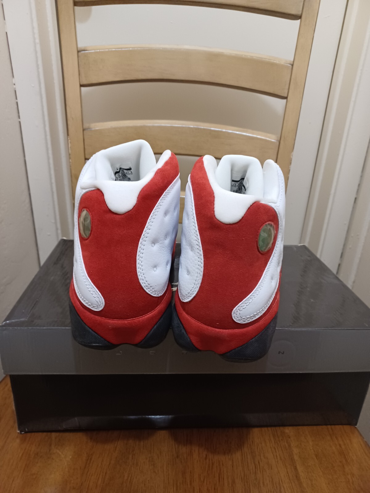 NIKE AIR JORDAN 13 XIII RETRO SZ 13.5 BRAND NEW AUTHENTIC RED/WHITE ...