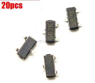 20Pcs XC6206P332MR(662K) 3.3V/0.5A Positive Fixed Ldo Voltage Regulator ...