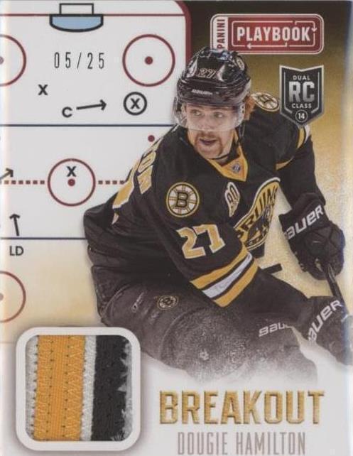 2013-14 Panini Playbook - Breakout Materials Dougie Hamilton #B-DH ...