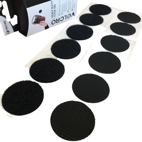 Velcro Heavy Duty Self Adhesive Stick on large discs coins 45mm in ...