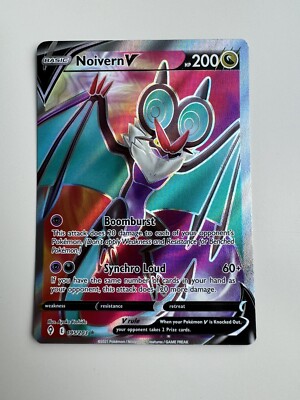Pokémon TCG Noivern V Evolving Skies 195/203 Holo Ultra Rare | eBay ...