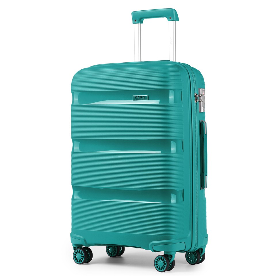 KONO 14/20/24/28Inch Polypropylene Cabin Luggage Travel Hard Shell ...
