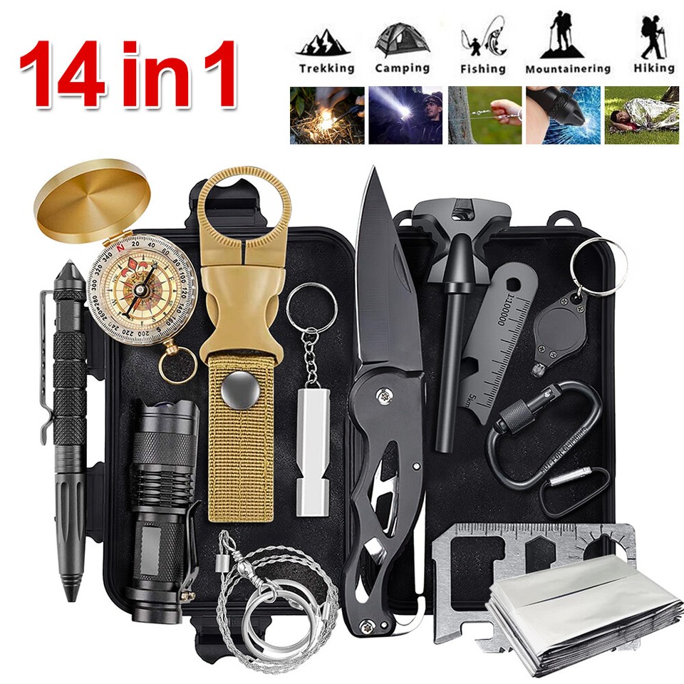 30 in 1 Outdoor Emergency Survival Gear Kit Camping Tactical Tools ...