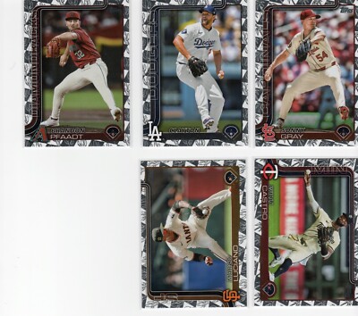 2025 Topps Baseball Spring Training Parallel Card Lot [5 Cards ...