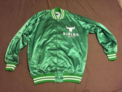 Ribera Steakhouse Green Bomber Wrestling Jacket Unisex Casual Outerwear ...