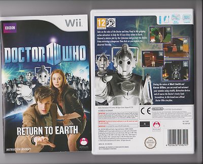 DOCTOR WHO RETURN TO EARTH NINTENDO WII DR WHO | eBay