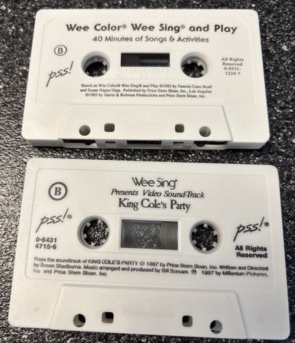 2 Wee Sing Kids Cassette Tapes King Cole’s Party & Wee Color Sing And ...