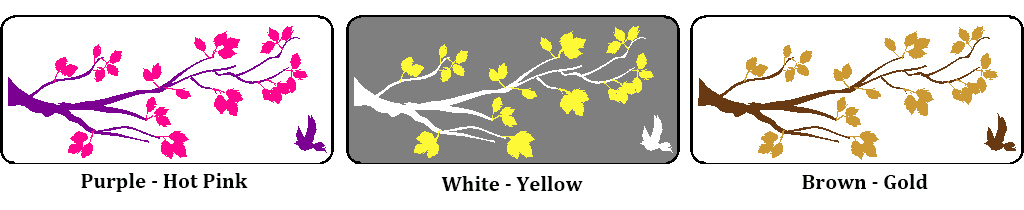 Large Tree Branch Wall Sticker & Birds Wall Art Vinyl DIY Home Decor ...