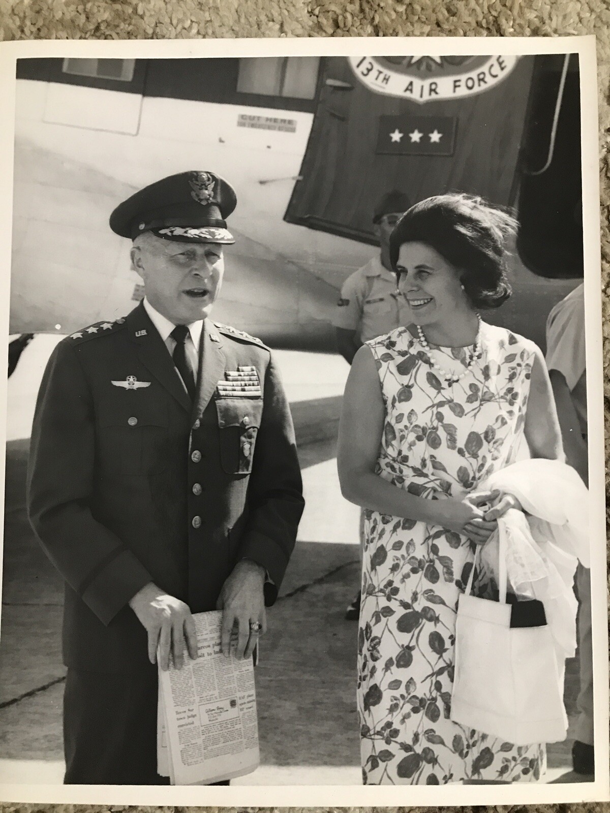 Official Air Forces Photo Plane Air Force Base APO Aircraft General ...