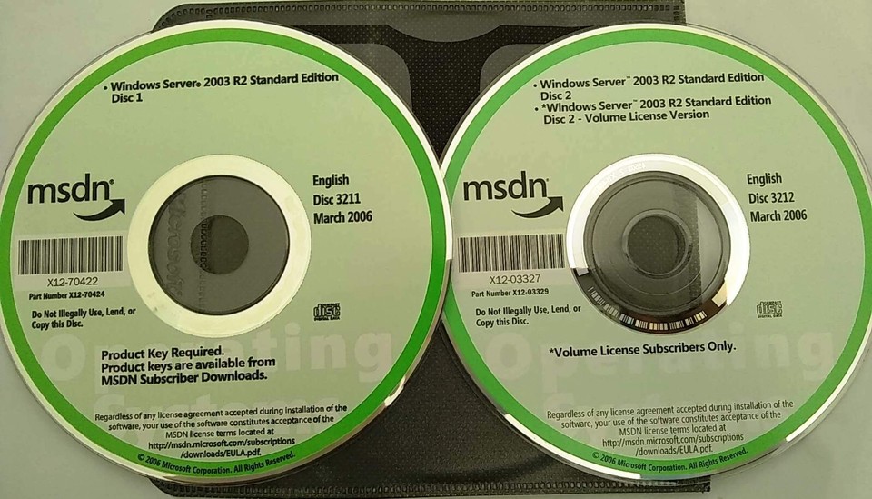 Windows Server 2003 R2 Standard Edition 32 Bit Full Version w/ 2 Keys & License | eBay