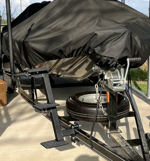 Omega Triple Step Bass Boat Trailer Steps MADE IN USA