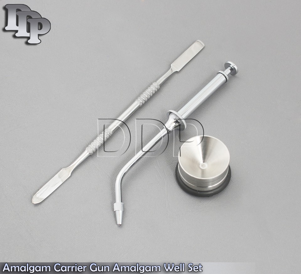 Amalgam Carrier Gun Amalgam Well Pot Cement Mixing Spatula Dental Lab ...